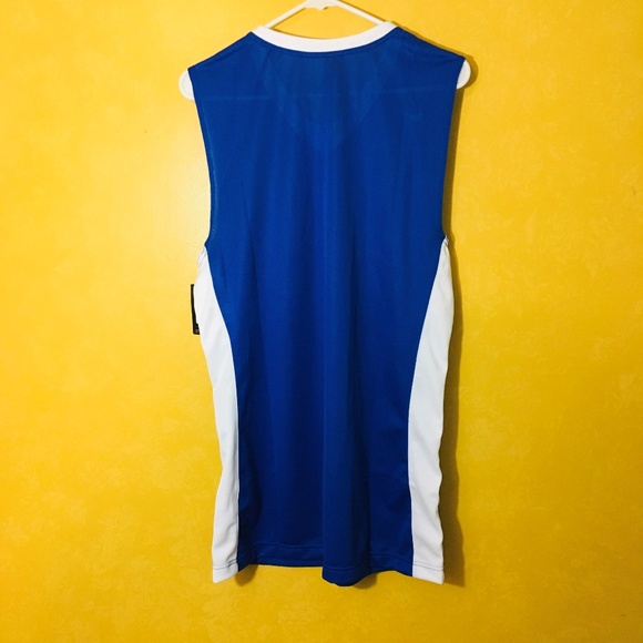 Nike | Shirts | Nike Basketball Tank Top Blue White Size L | Poshmark